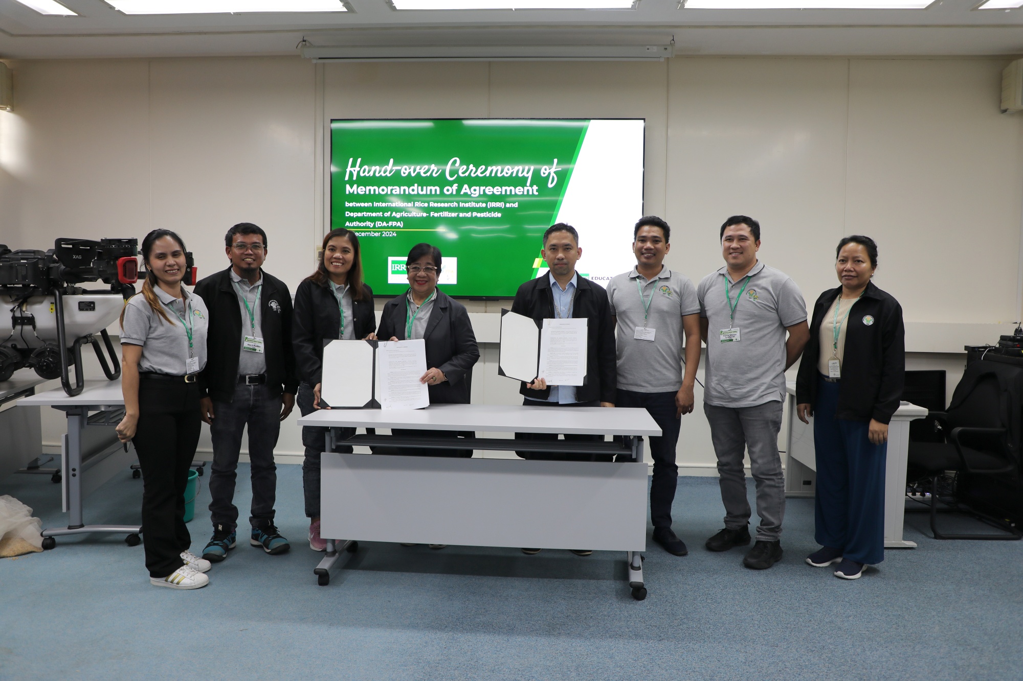 IRRI and DA-FPA ink MOA on farm drone training material development ...